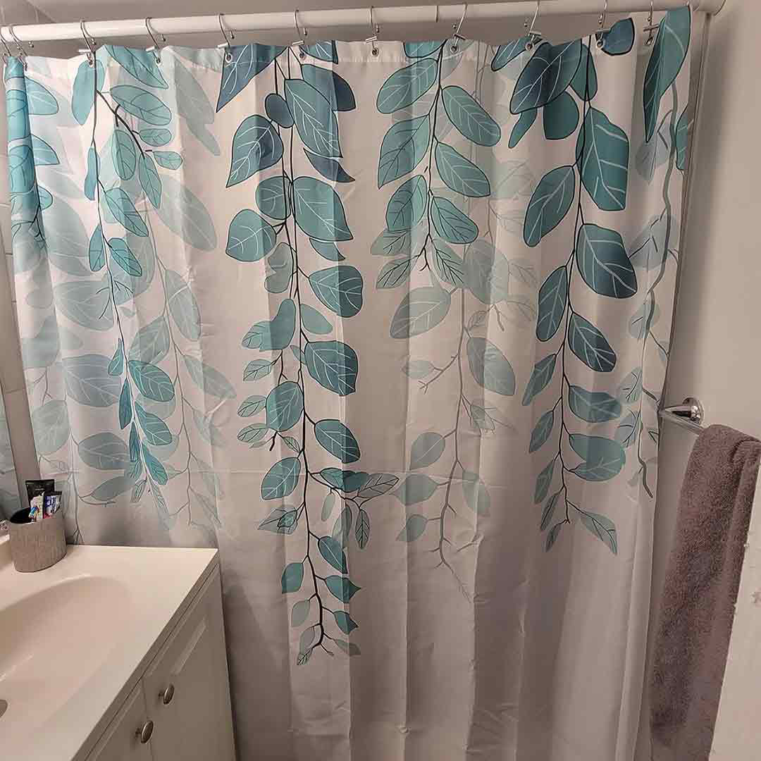 East Urban Home Eucalyptus Shower Curtain For Bathroom, Watercolor ...
