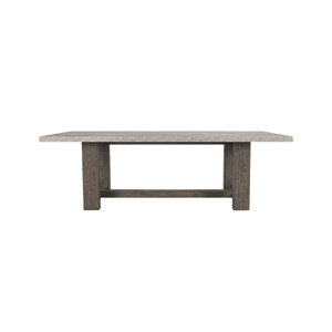 Millwood Pines Dunte Solid Wood Trestle Dining Table "& Reviews" | Wayfair