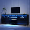 Orren Ellis LED TV Stand, Modern TV Stand With LED Lights And High ...