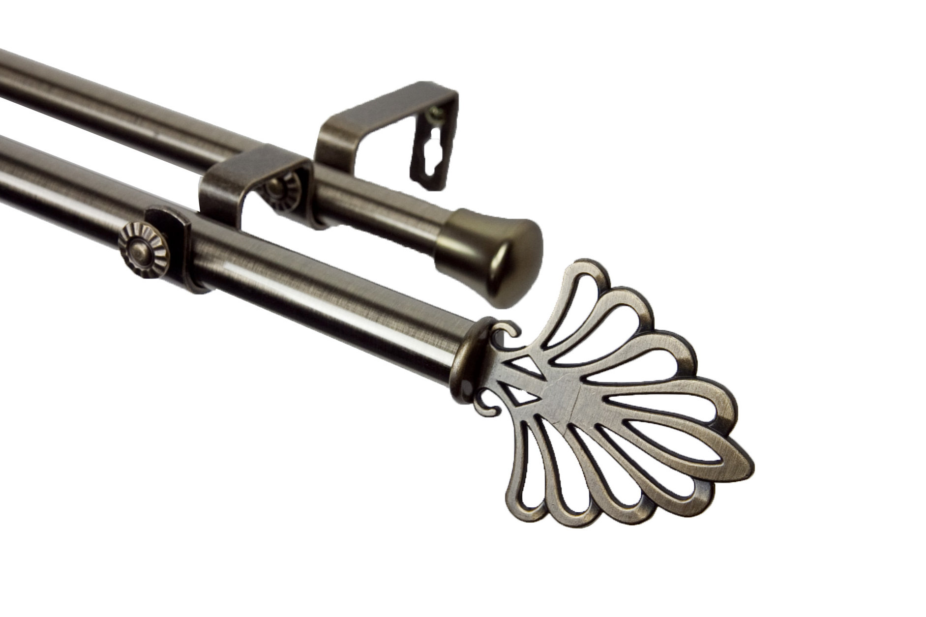 Fleur De Lis Living Rimmer Double Curtain Rod & Reviews | Wayfair