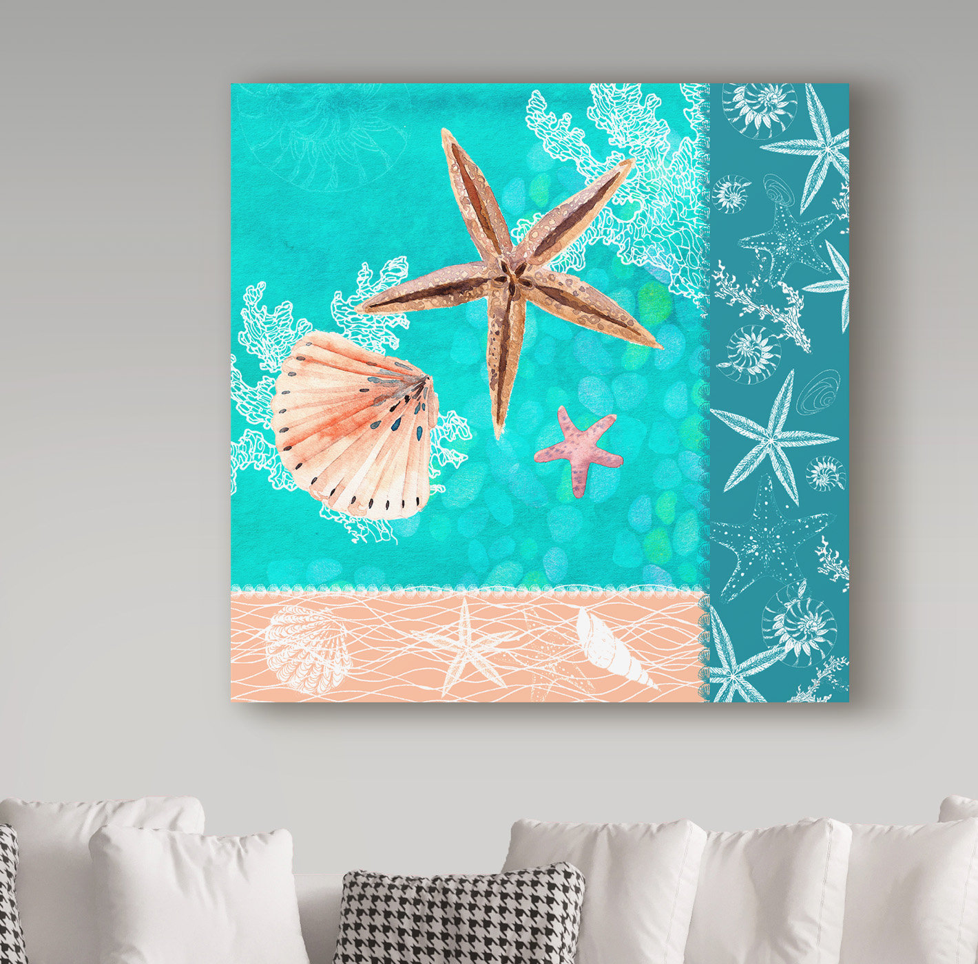 Highland Dunes Mattice Nautical Design II' Graphic Art Print on Wrapped ...