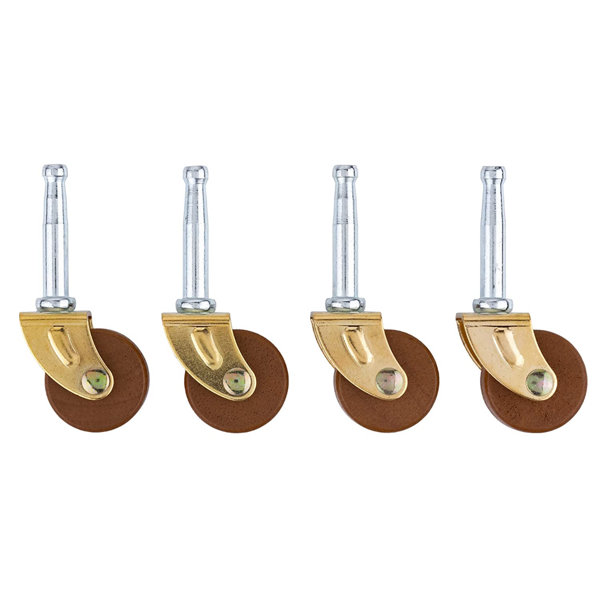 UNIQANTIQ HARDWARE SUPPLY Wood Furniture Caster Wheel ( Diameter: 1 1/4 ...