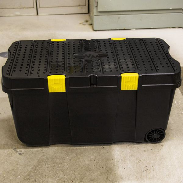 Wham Diy Tough Cart 100L Recycled Plastic Storage Boxes Black | Wayfair ...