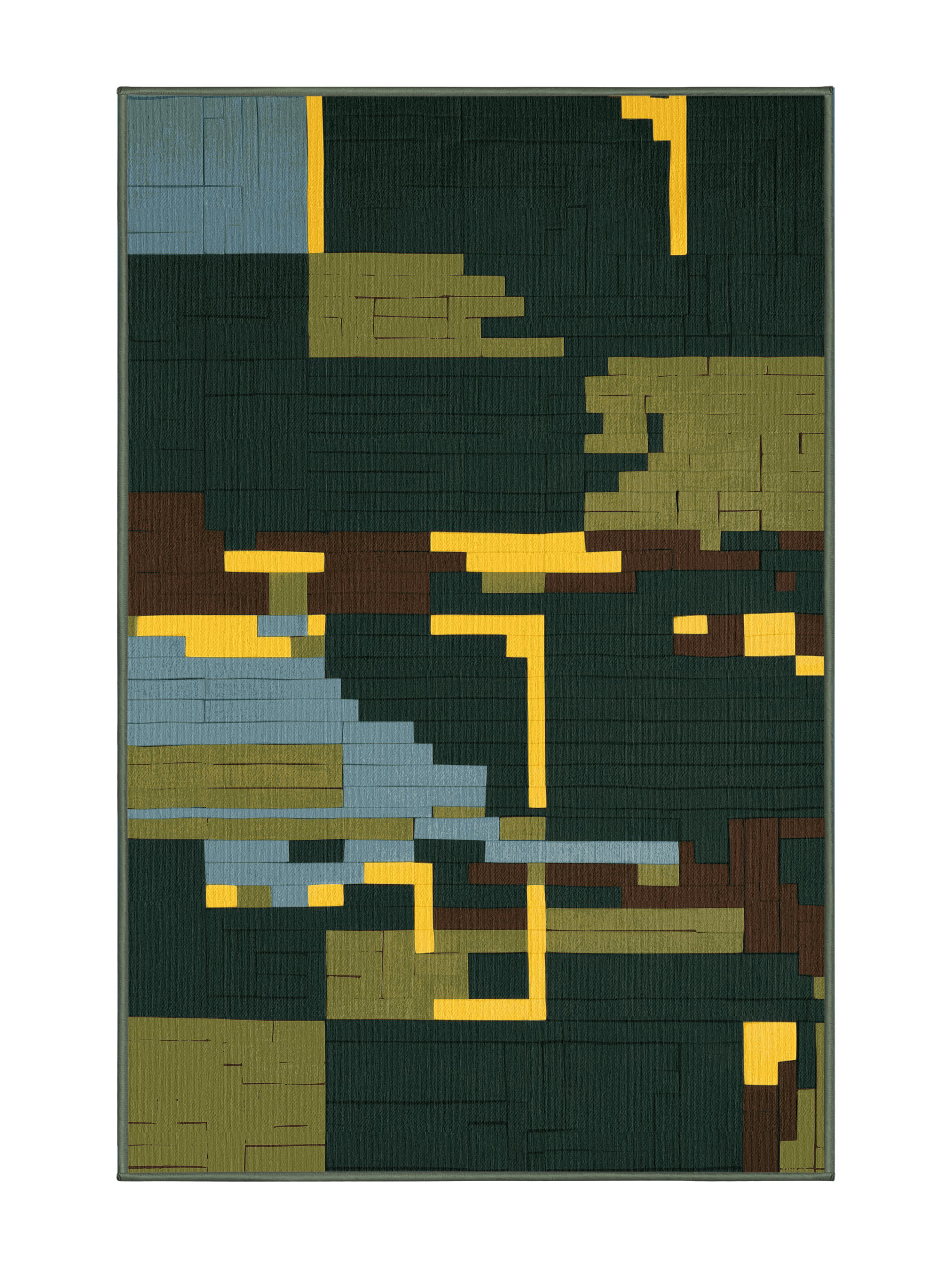 Ebern Designs Shaded Squares Rug | Wayfair