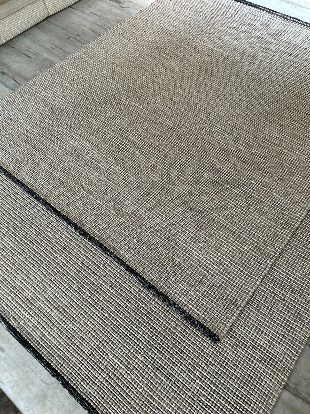 Lav & Lira Rectangle Handmade Flatwave Wool Area Rug in Beige/White ...
