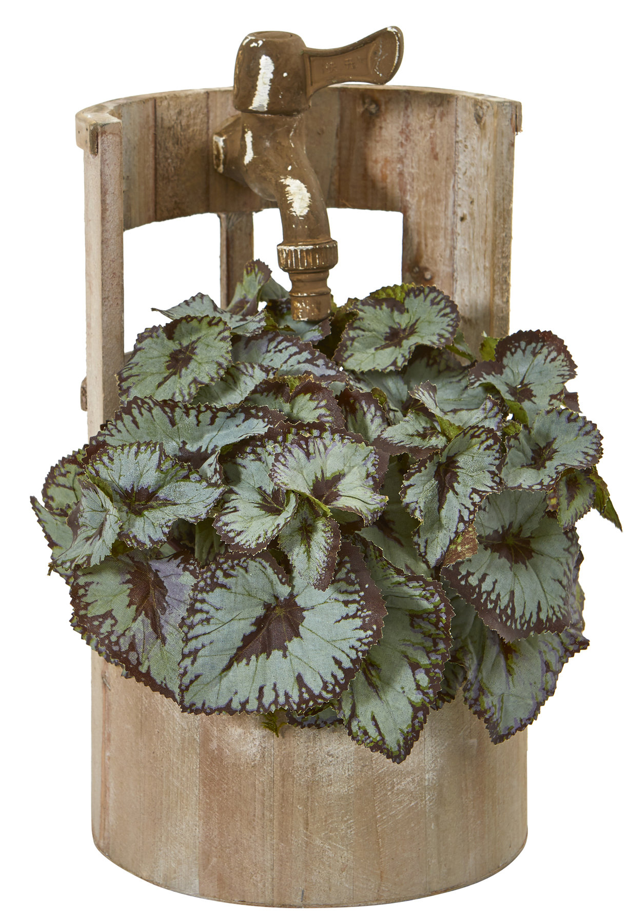 Gracie Oaks Artificial Begonia Plant in Planter - Wayfair Canada