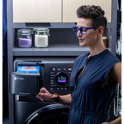 GE Profile 4.8 Cubic Feet Capacity UltraFast Smart All-in-One Combo ...