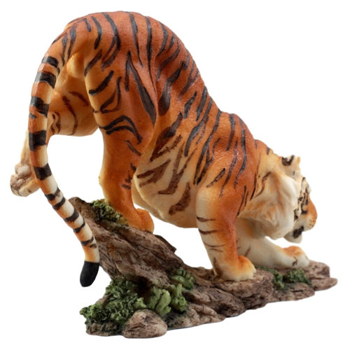 World Menagerie Vinnie Prowling Bengal Tiger Figurine & Reviews | Wayfair