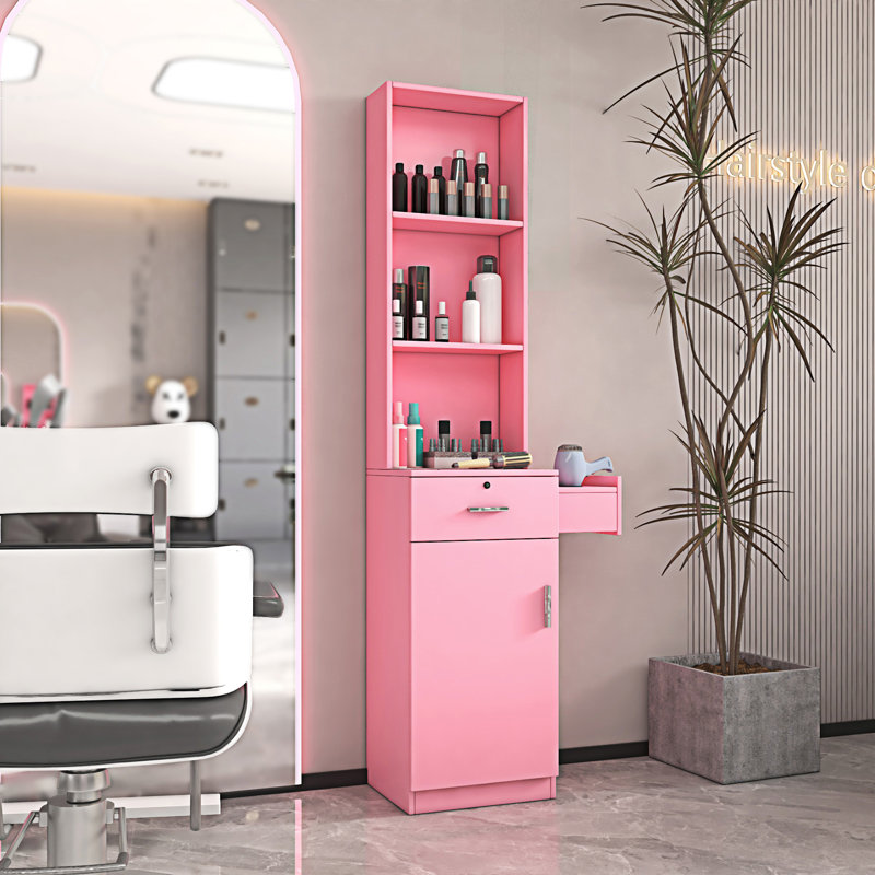 Ivy Bronx Pink Modern Simple Hair Desk | Wayfair