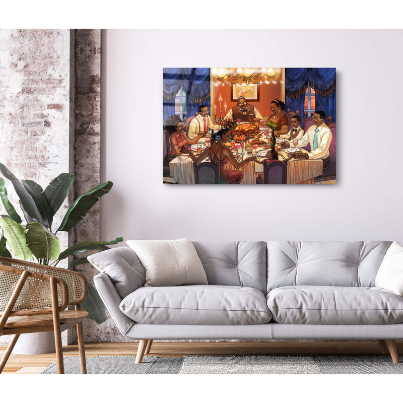 Mercer41 Family Eating Dinner, African American Wall Decor, Acrylic ...