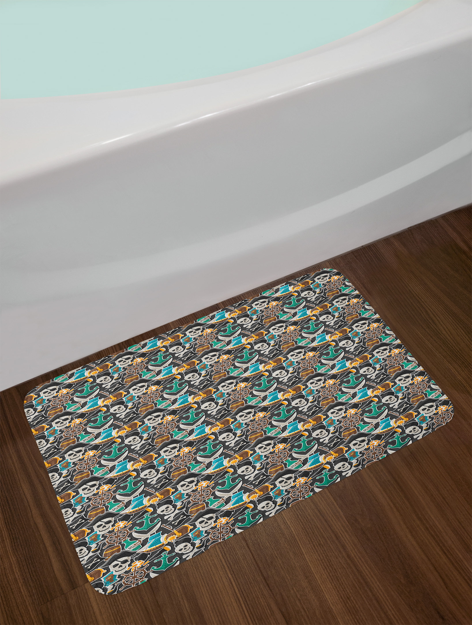 East Urban Home Pirates Bath Rug | Wayfair