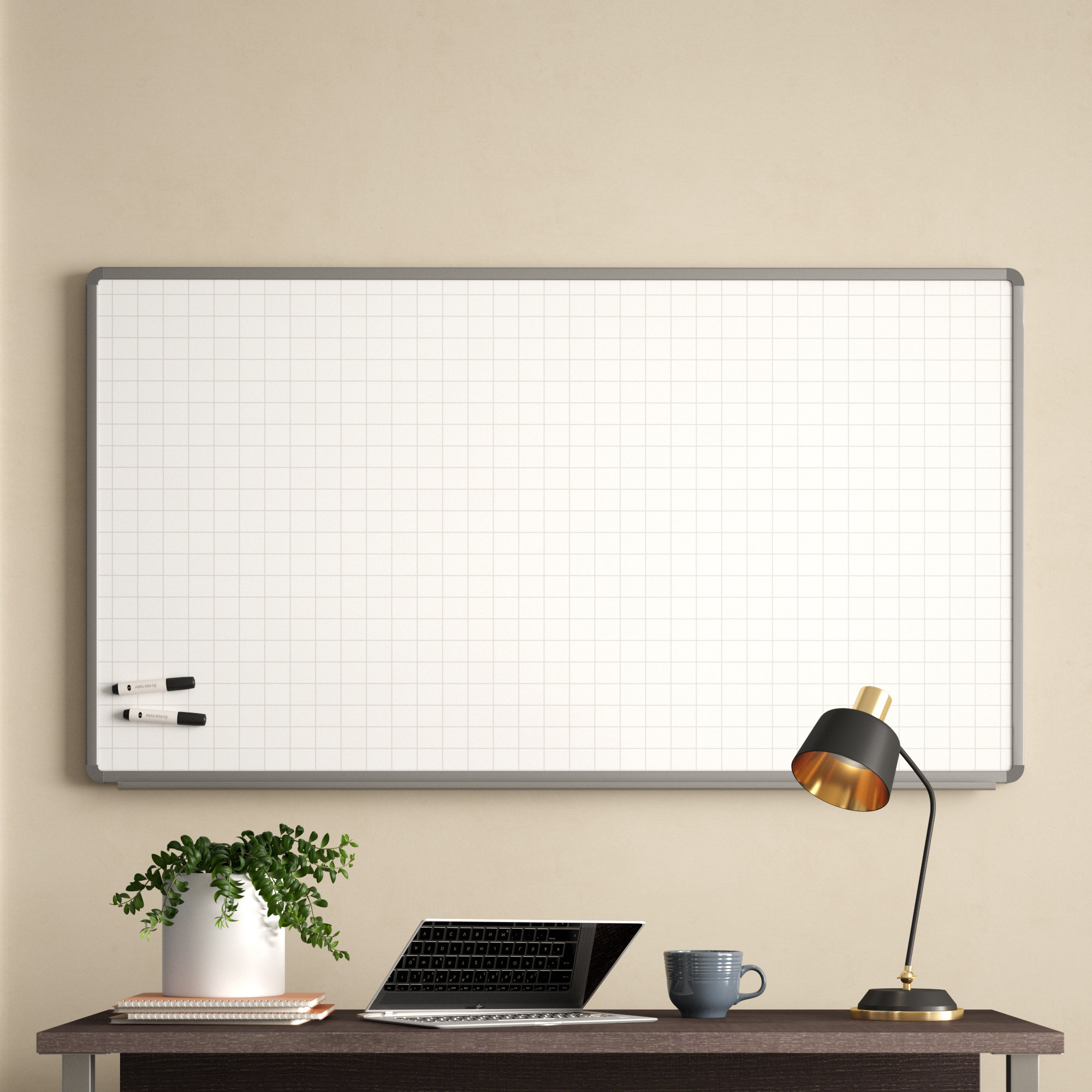 Inbox Zero Wall Mounted Magnetic Whiteboard, Large 6' to 8' & Reviews ...