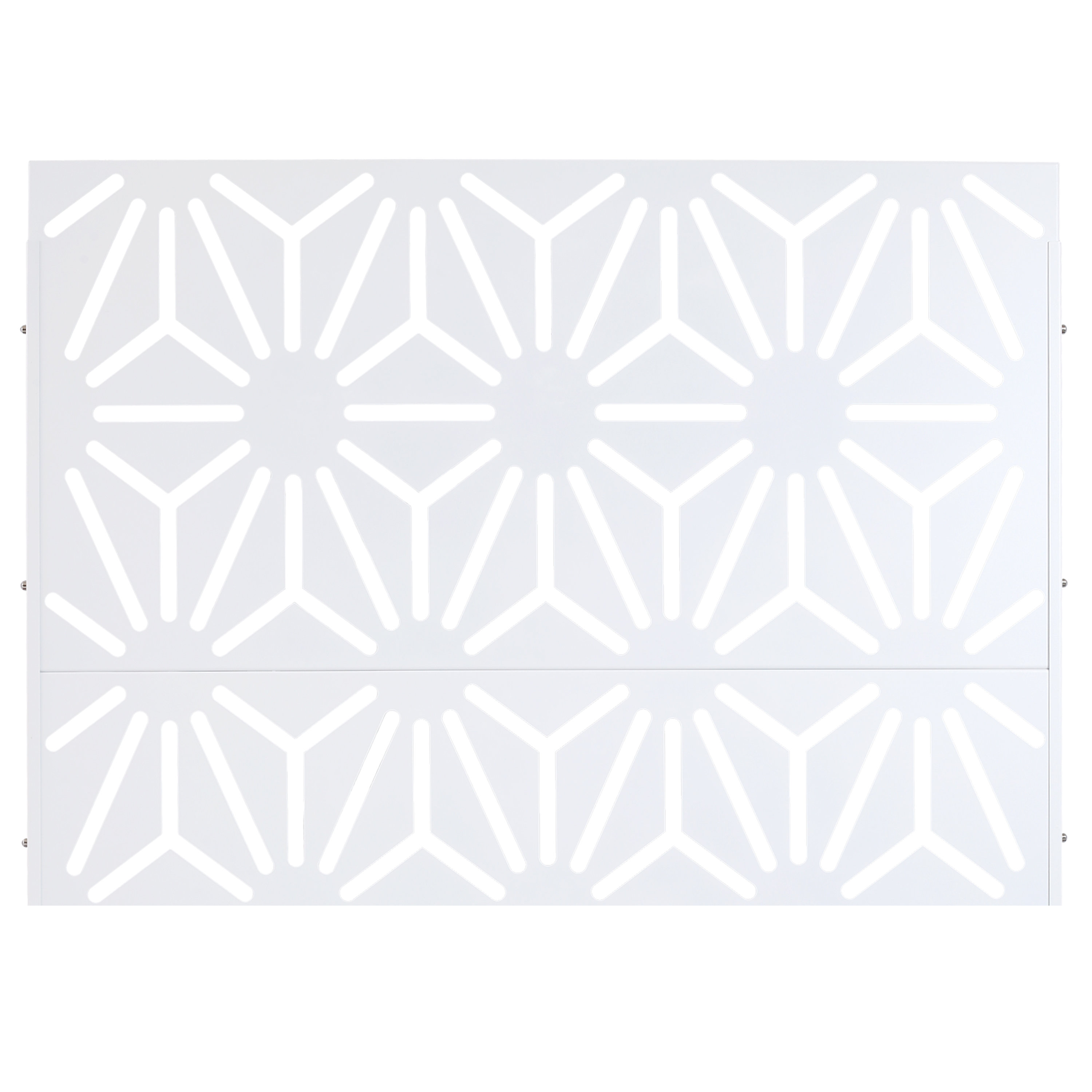 Latitude Run® 76x48 Inch Metal Privacy Screen, Freestanding for Deck or ...