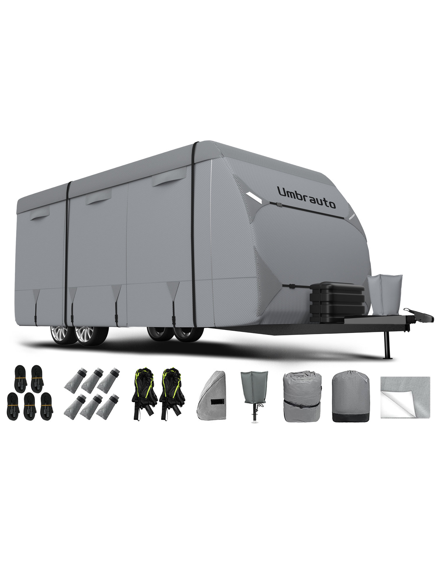 Umbrauto RV Cover Umbrauto Upgraded 7 Layers Top Camper Cover Travel ...
