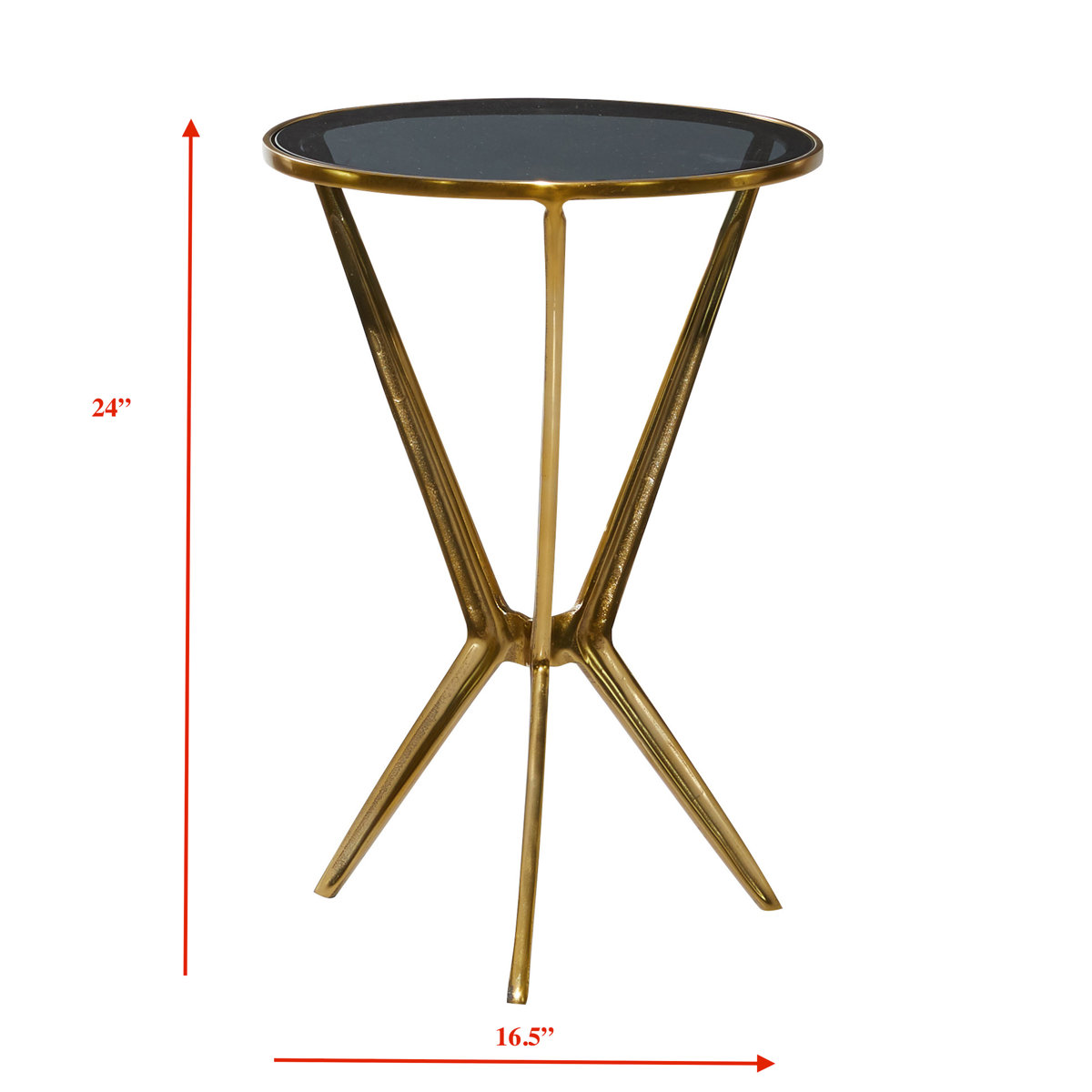 Willa Arlo™ Interiors Lachlan Glass 3 Legs End Table & Reviews | Wayfair