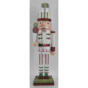 The Holiday Aisle® Candy Cane Nutcracker & Reviews | Wayfair