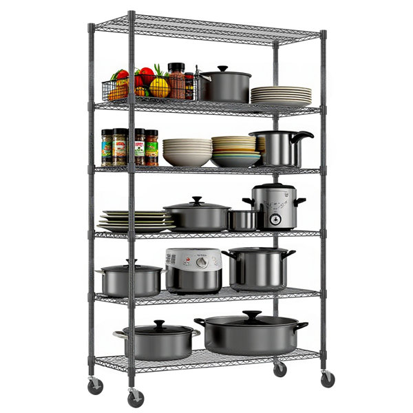 Rebrilliant Heavy Duty Storage Shelves, 5 Tier Wire Shelving Unit With ...