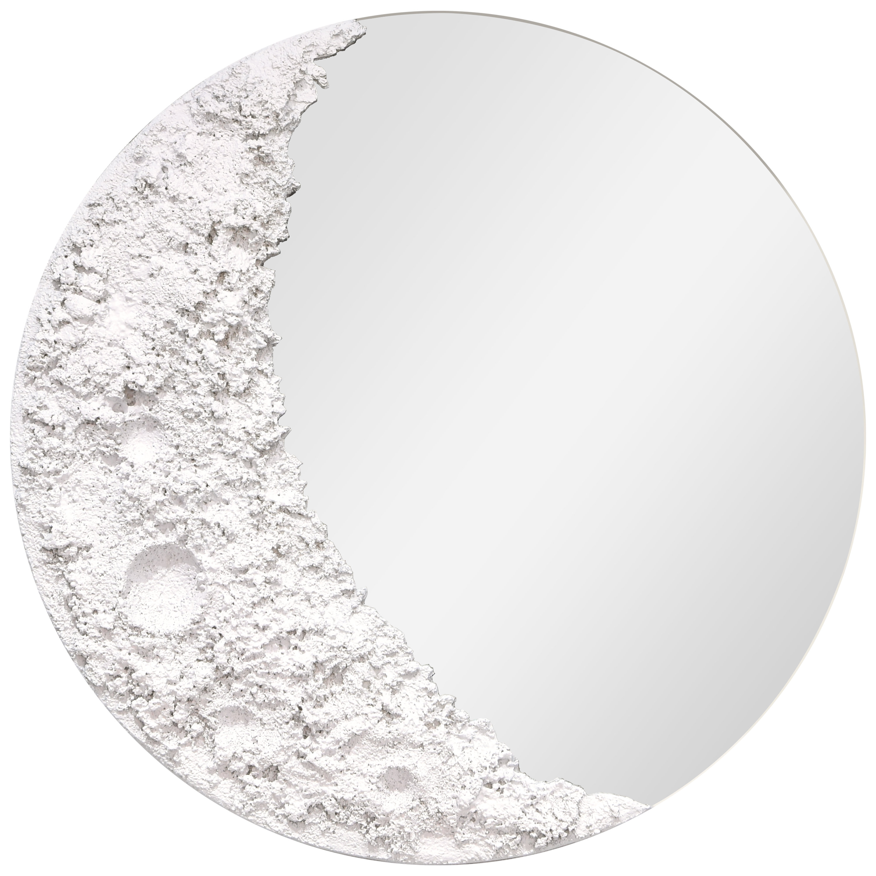 Empire Art Direct "Lunar Serenity" 20" Round Wall Mirror with a 3D ...
