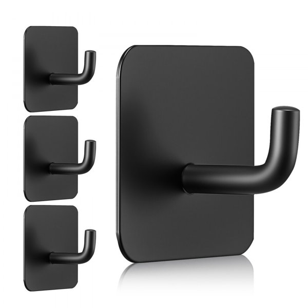 VEVOR Adhesive Hooks Self-Adhesive Towel Coat Hooks Sticky Wall Hanger ...