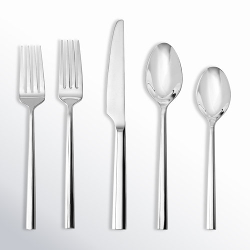 Fortessa Orson 18/10 Stainless Steel 20 Piece Flatware Set (Service for ...