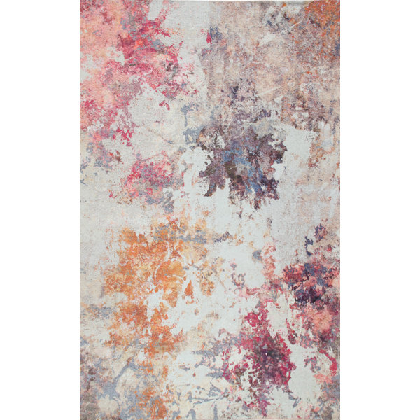 Metro Lane Abbigail Beige/Pink Rug & Reviews | Wayfair.co.uk