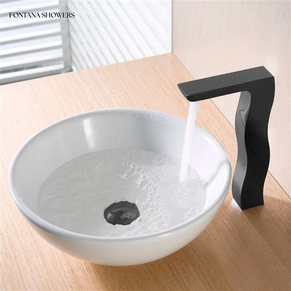 FontanaShowers Ceramic Circular Vessel Bathroom Sink with Faucet | Wayfair