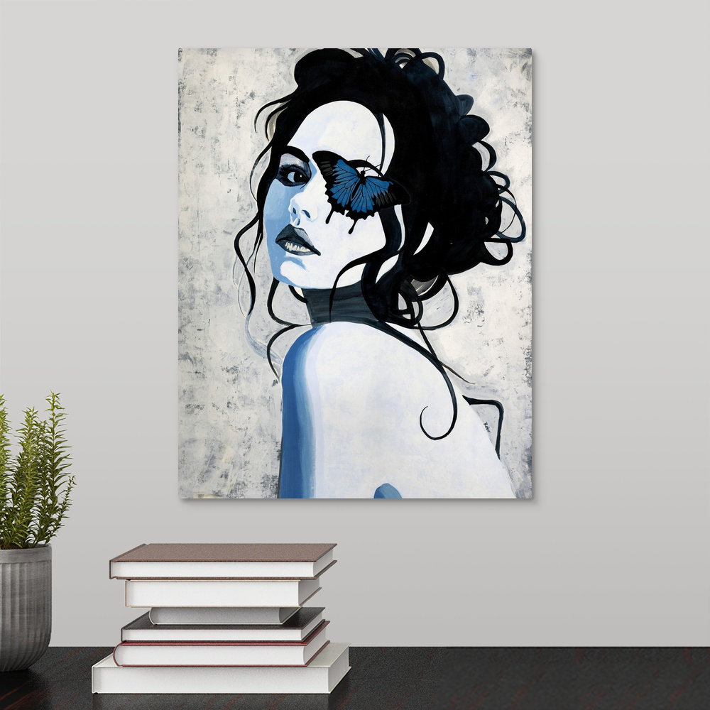 Ebern Designs 'Butterfly Pirate' Painting on Canvas "& Reviews" | Wayfair