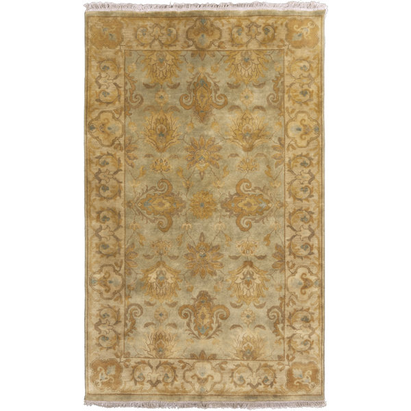 Candice Olson Rugs Temptress Oriental Handmade Wool Sage/Mustard/Beige ...