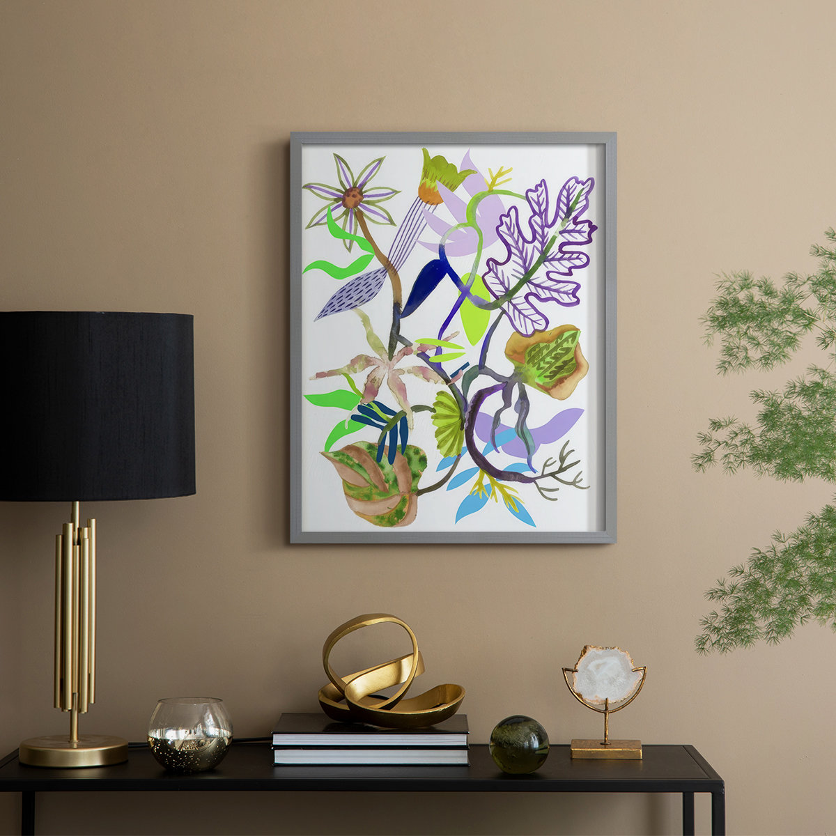 Winston Porter Flower Of Fate II Framed Print - Solid Wood | Wayfair