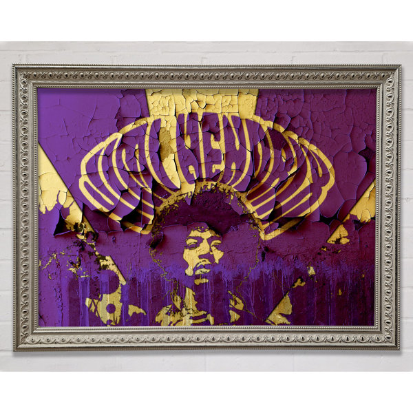 Bright Star Jimi Hendrix Purple Haze - Single Picture Frame Print ...