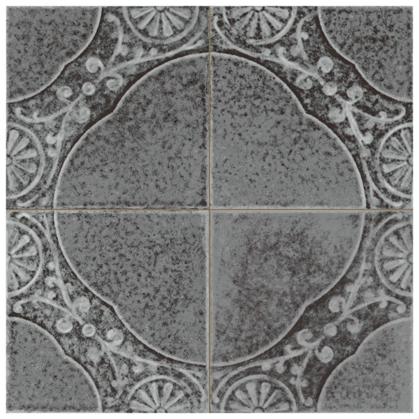 Merola Tile Kings Jaipur 17-5/8 In. X 17-5/8 In. Ceramic Floor And Wall ...