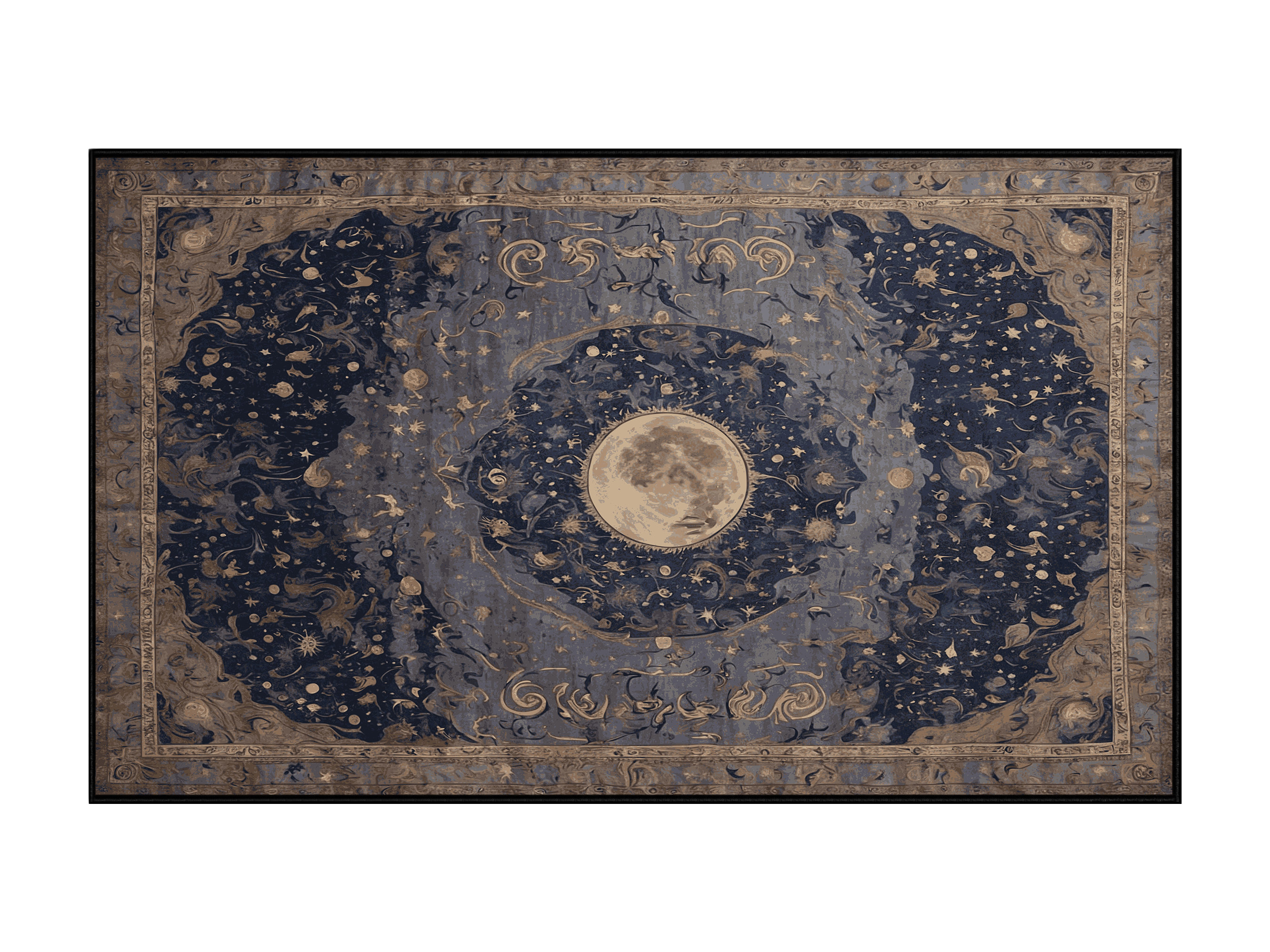 Bungalow Rose Machine Washable Black Area Rug | Wayfair
