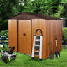 Wovilo Outdoor Metal Storage Shed. Galvanized Iron Frame For Stability ...