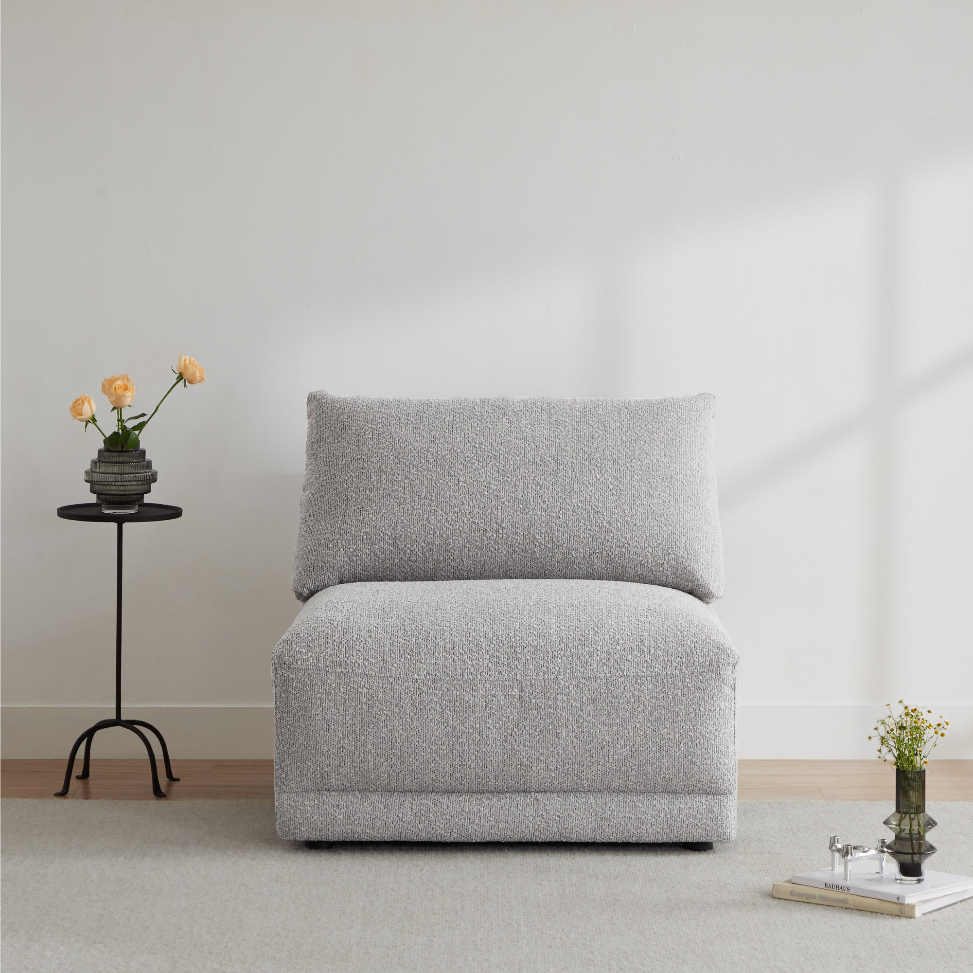 Wade Logan® Bodhild Boucle Upholstered Accent Chair | Wayfair