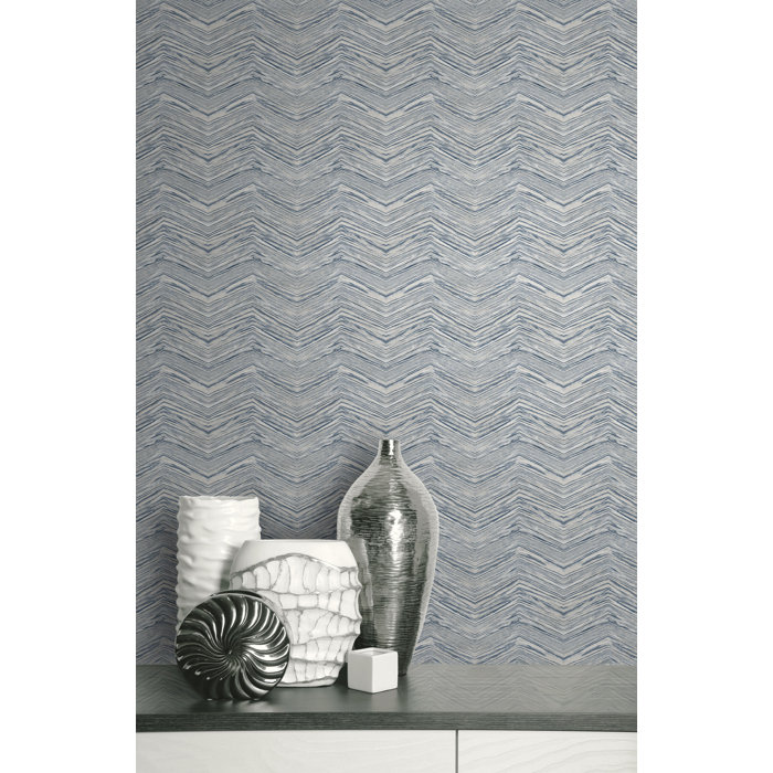 Latitude Run® Wood Chevron Peel & Stick Chevron Roll & Reviews | Wayfair