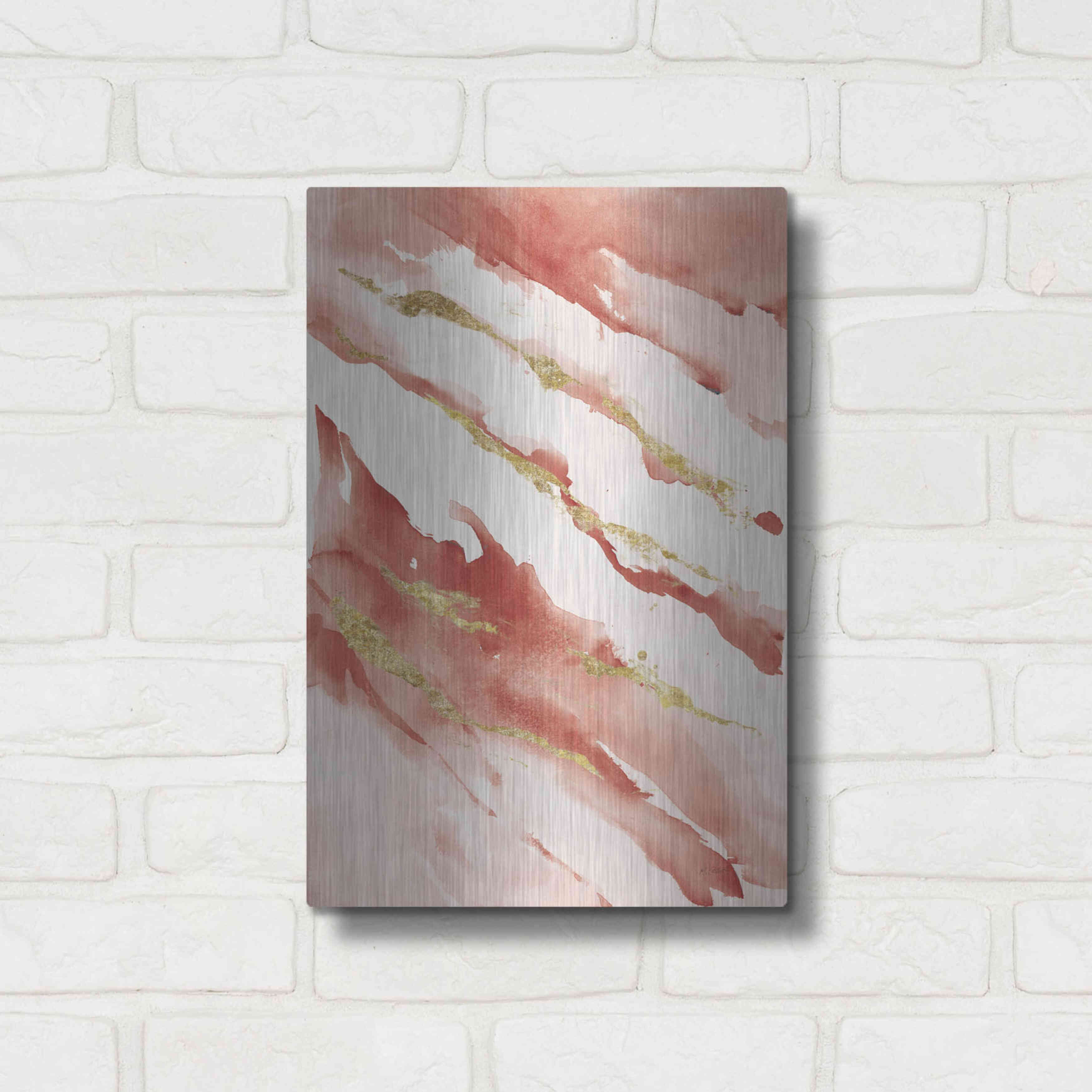 Mercer41 Drift V2 Red by Mike Schick - Unframed Graphic Art on Metal ...