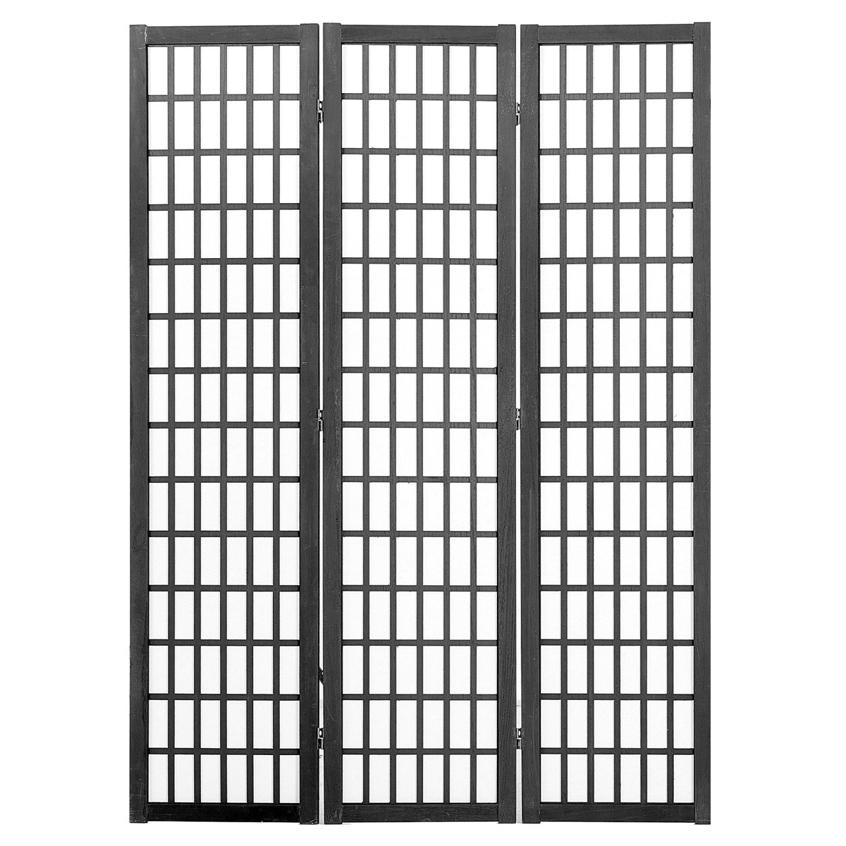 George Oliver Room Divider, 3 Panel Japanese Room Divider, Wood Folding ...