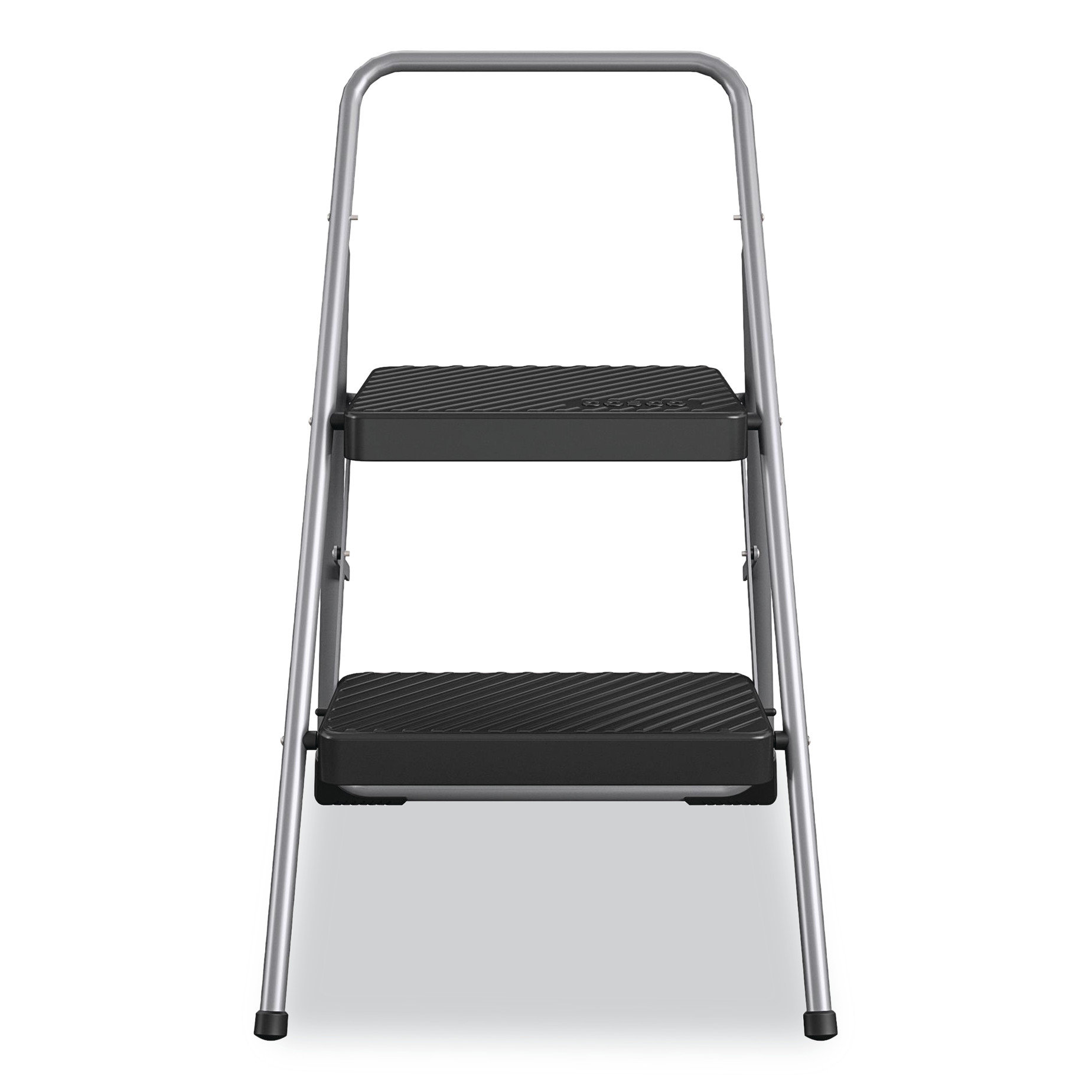 Cosco 2-Step Folding Steel Step Stool, 220lbs, 17 3/8w x 18d x 28 1/8h ...