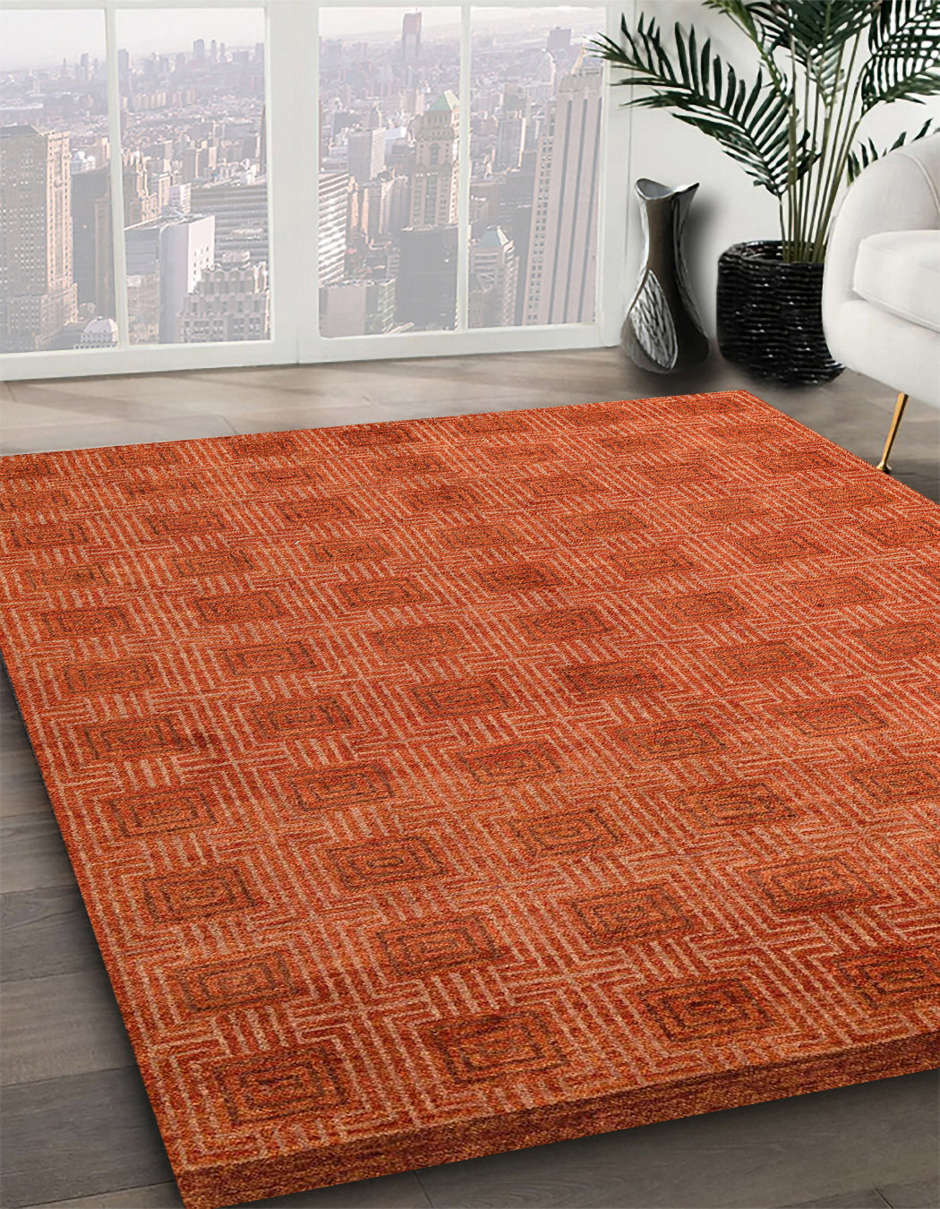 Foundry Select Amiina Machine Woven Orange Rug | Wayfair
