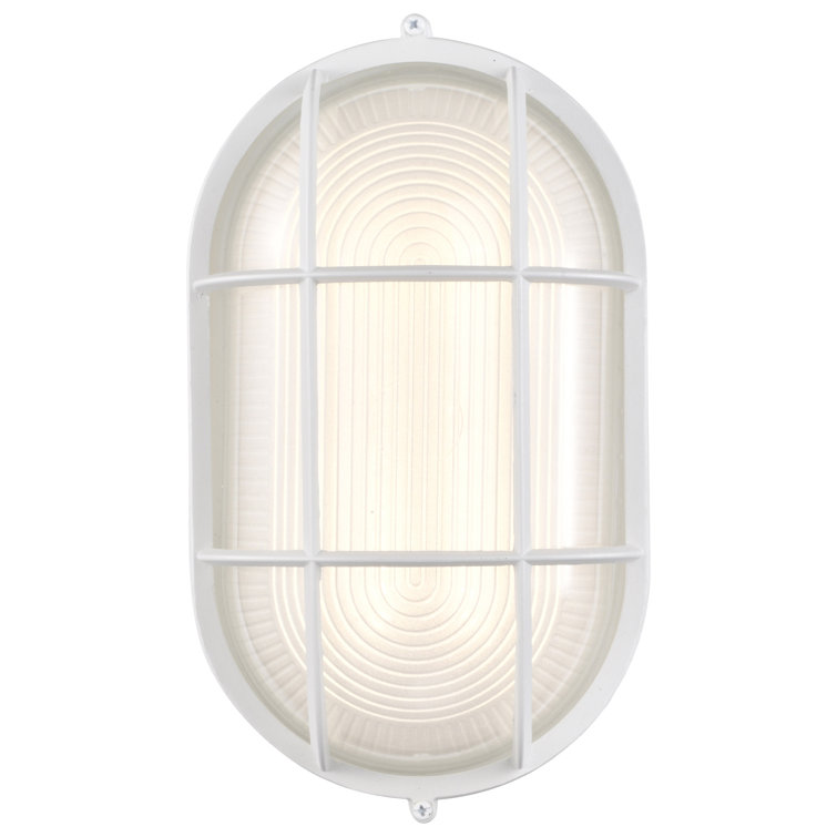 Longshore Tides Alandis 11.03'' H Integrated LED Frosted Glass Outdoor ...