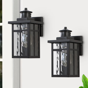 Motion Sensor Outdoor Wall Lighting You'll Love | Wayfair
