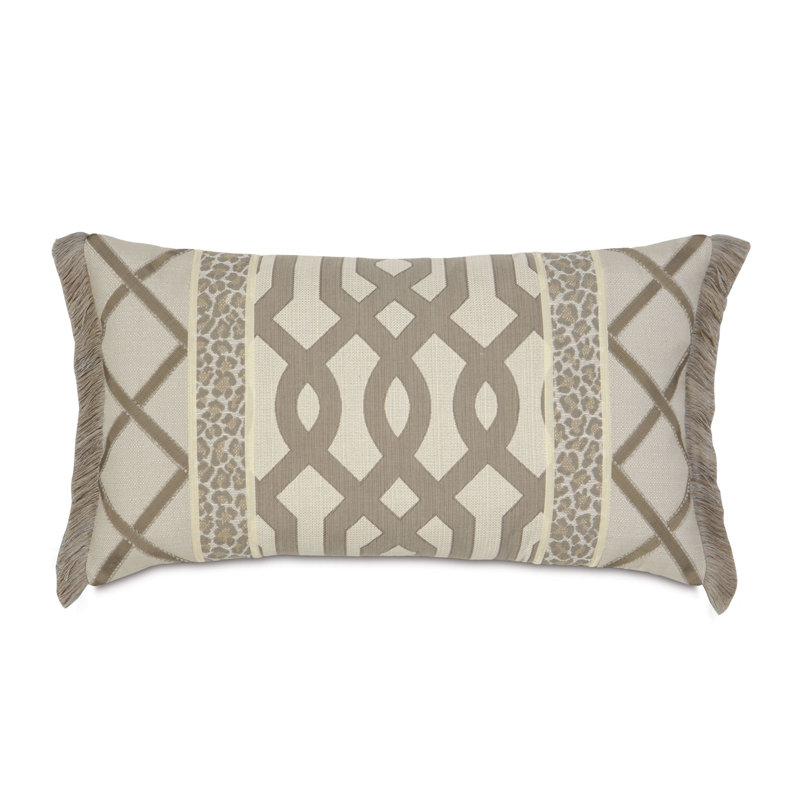 Eastern Accents Rayland with Brush Fringe Lumbar Pillow Cover & Insert ...