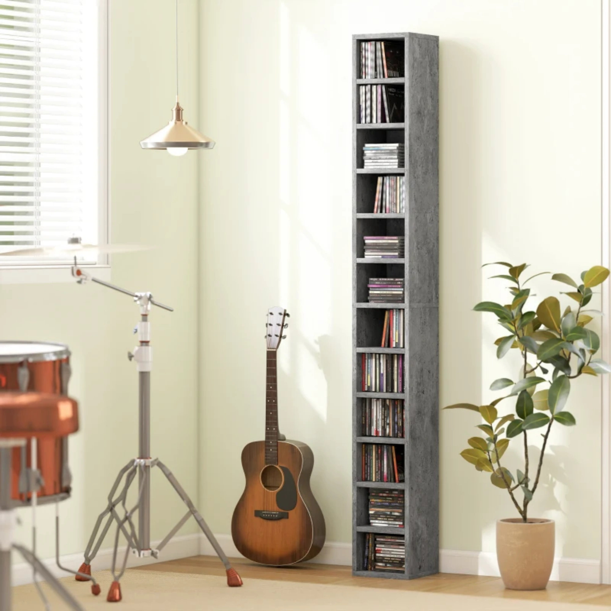 Norden Home 204 CD Tall Narrow Media Storage Tower | Wayfair.co.uk