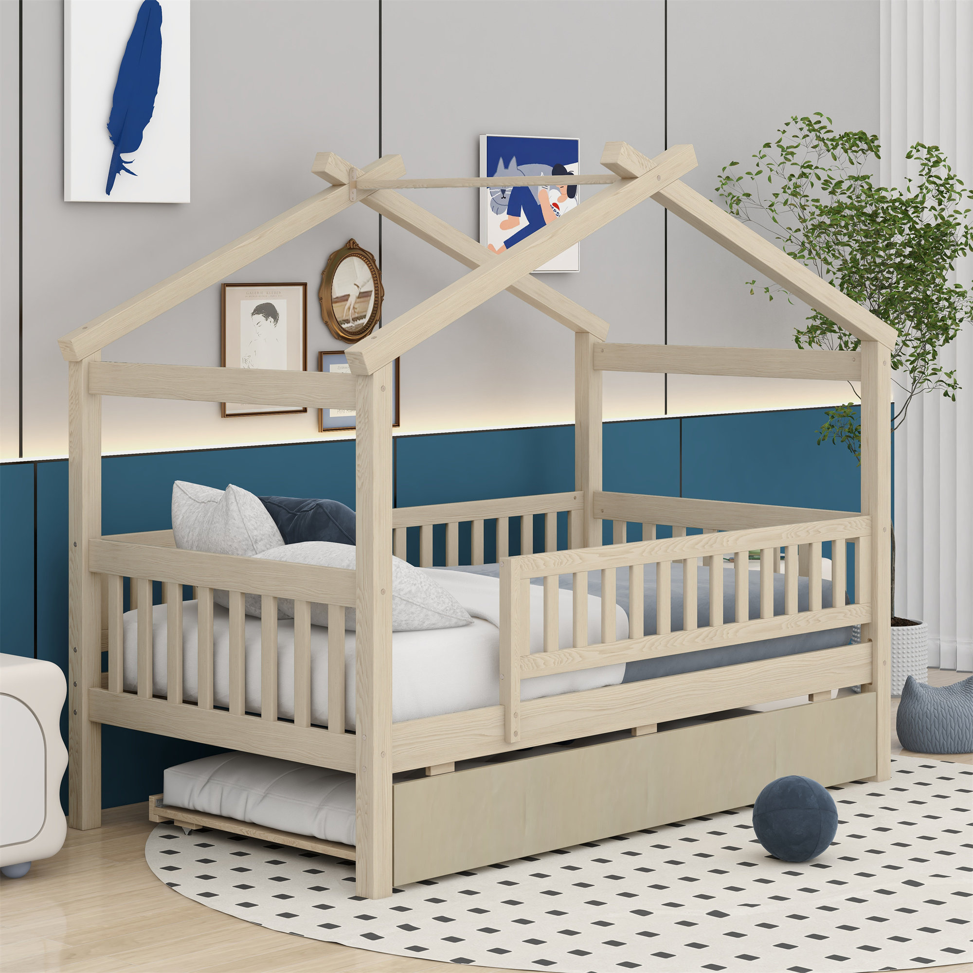 Harper Orchard Yatton Slat Storage Bed | Wayfair