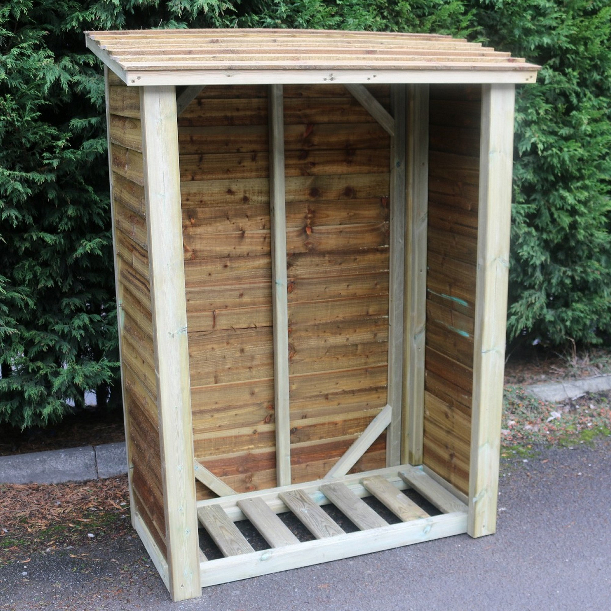 WFX Utility HEAVY DUTY SLATTED LOG STORE 6X4 (HEIGHT FT X WIDTH FT ...