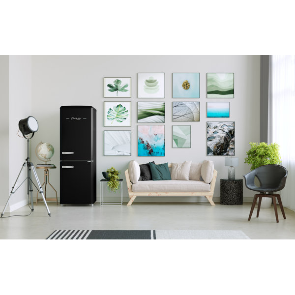 Unique Classic Retro 21.6" Manual Defrost 7 cu. ft. Energy Star ...