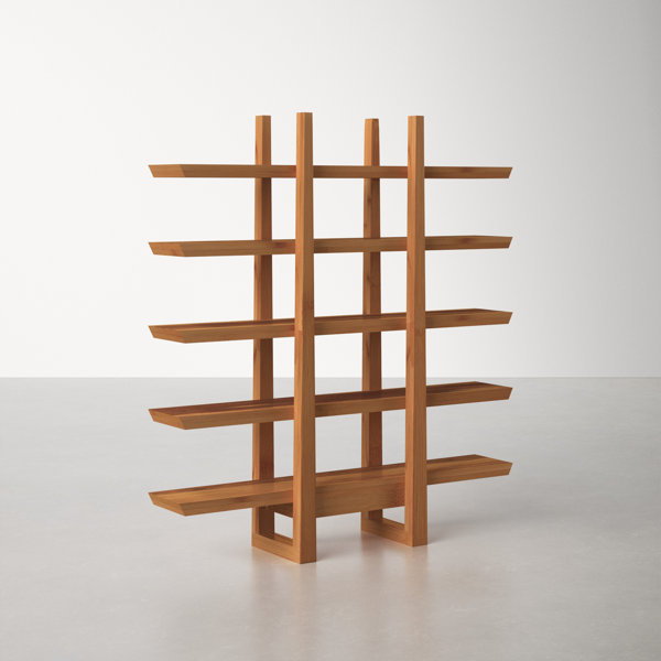 AllModern Samar 72" H x 66" W Wood Library Bookcase & Reviews | Wayfair