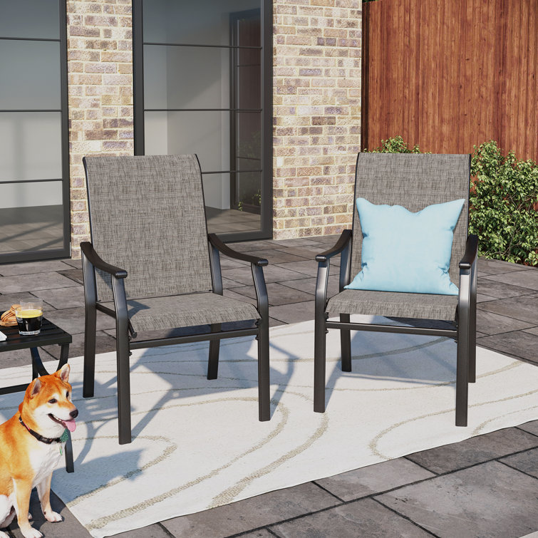 Winston Porter Nosson Patio Dining Armchair & Reviews | Wayfair