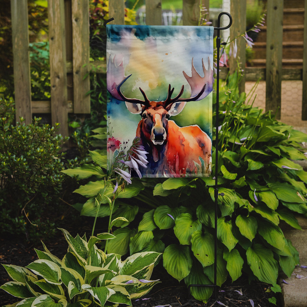 Caroline's Treasures Moose Garden Flag | Wayfair