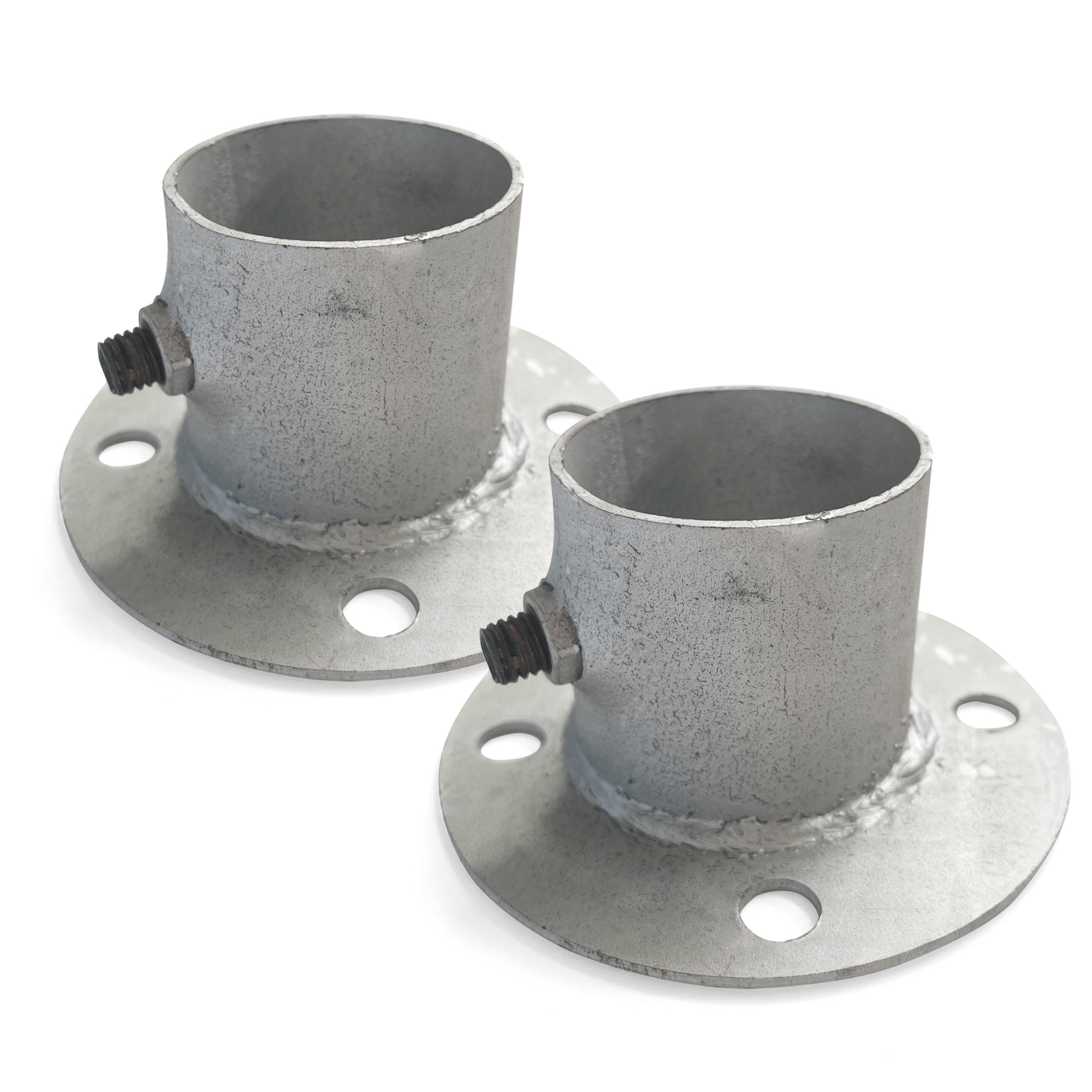 HGmart 2 PC Round Fence Base Column Base Suitable For 48Mm Round Tube ...